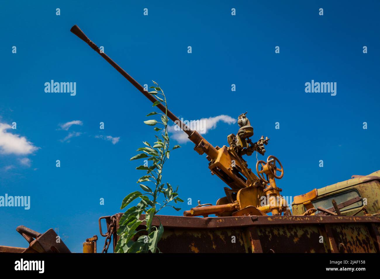 Abandoned Army Tanks on the Tank Graveyard in Asmara, Eritrea Stock ...