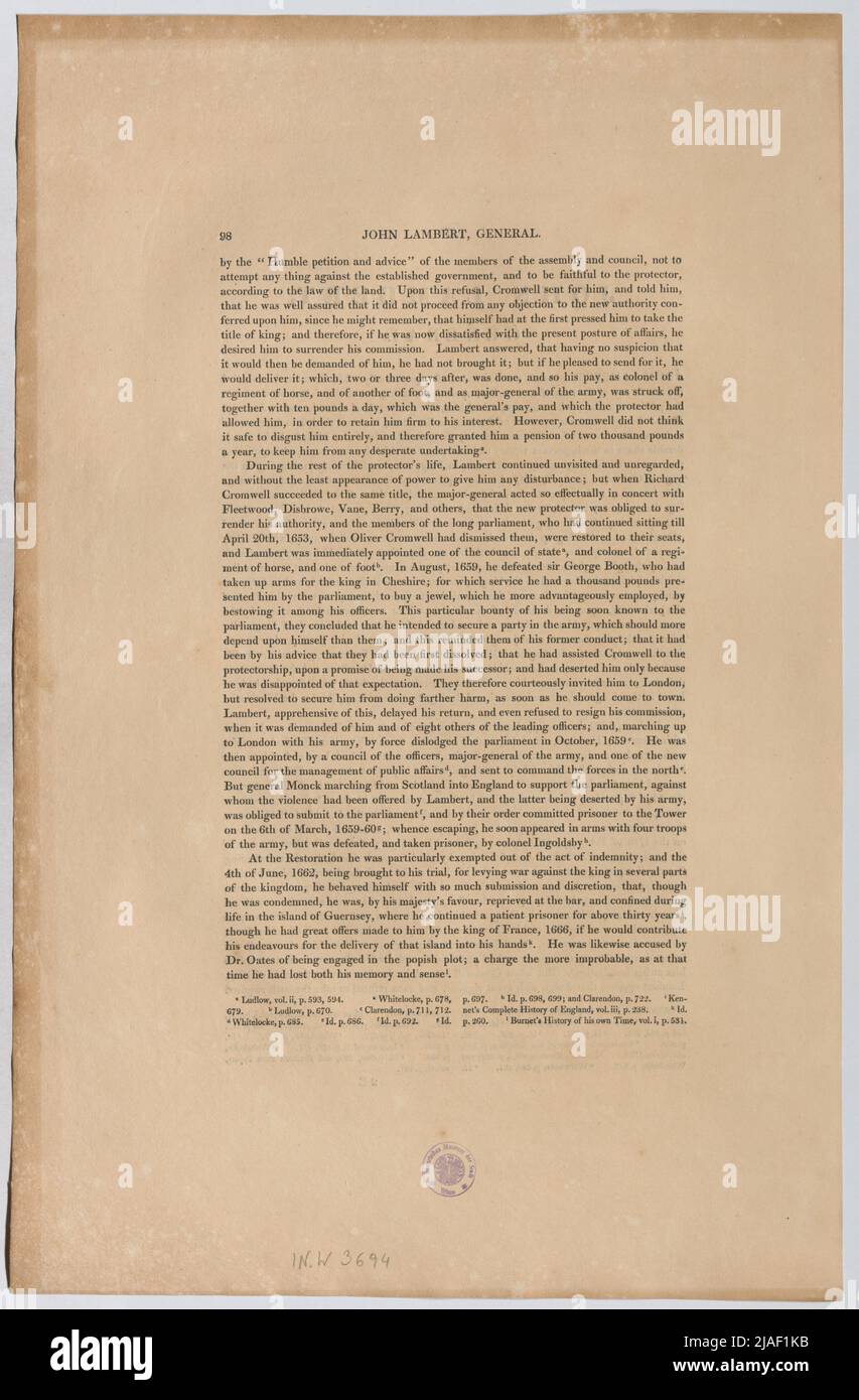 John Lambert, General. ". Biography by John Lambert, General in the ...