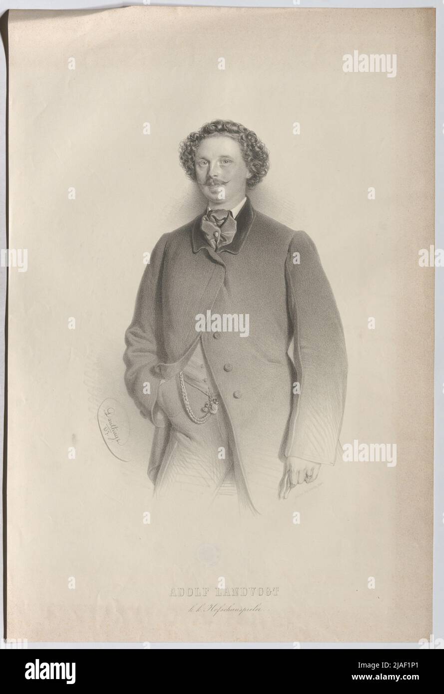 Adolf Landvogt, k. k. Court actor. Adolf Dauthage (1825-1883 ...