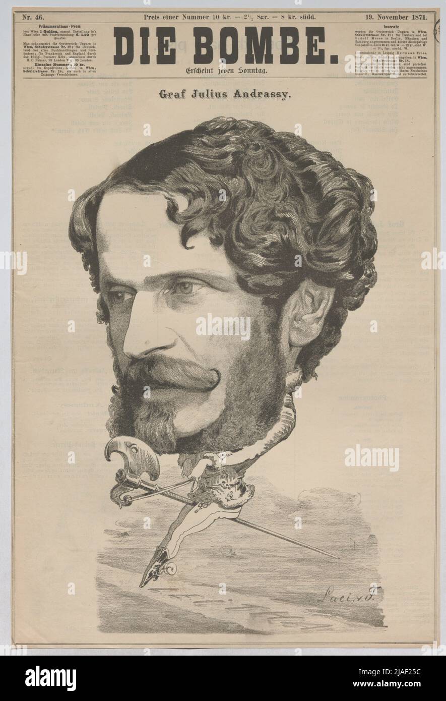 Count Julius Andrassy (title page of "Die Bomb"). László frecskay (1844 ...