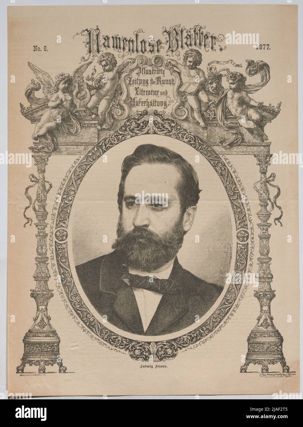 Ludwig Knaus. ". Ludwig Knaus, German painter (portrait from" Nameless ...