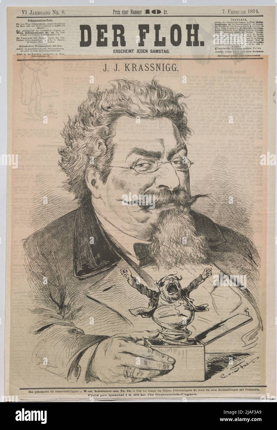 J. J. Krassnigg. ". J. J. Krassnigg with an angry figure (title page of ...