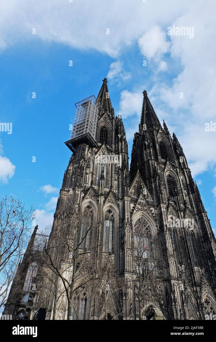 Exterior European design and architecture of Cologne Roman Catholic ...