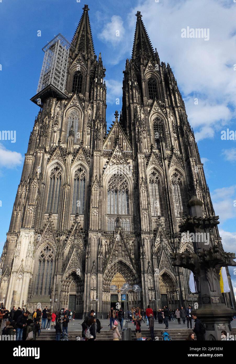 Exterior European design and architecture of Cologne Roman Catholic ...