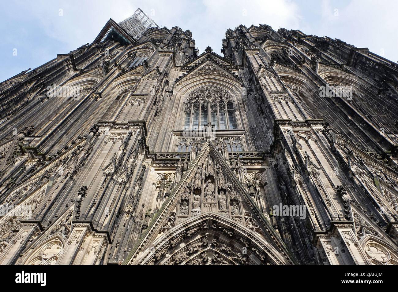 Exterior European design and architecture of Cologne Roman Catholic ...