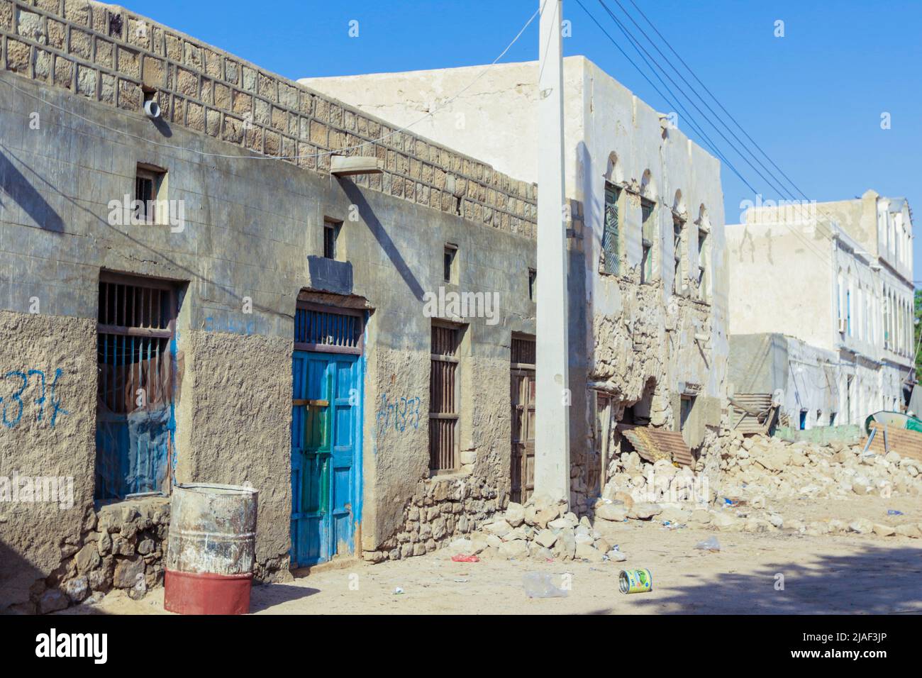 Berbera, Somaliland Crushed Walls and Abandoned Buildings on the ...