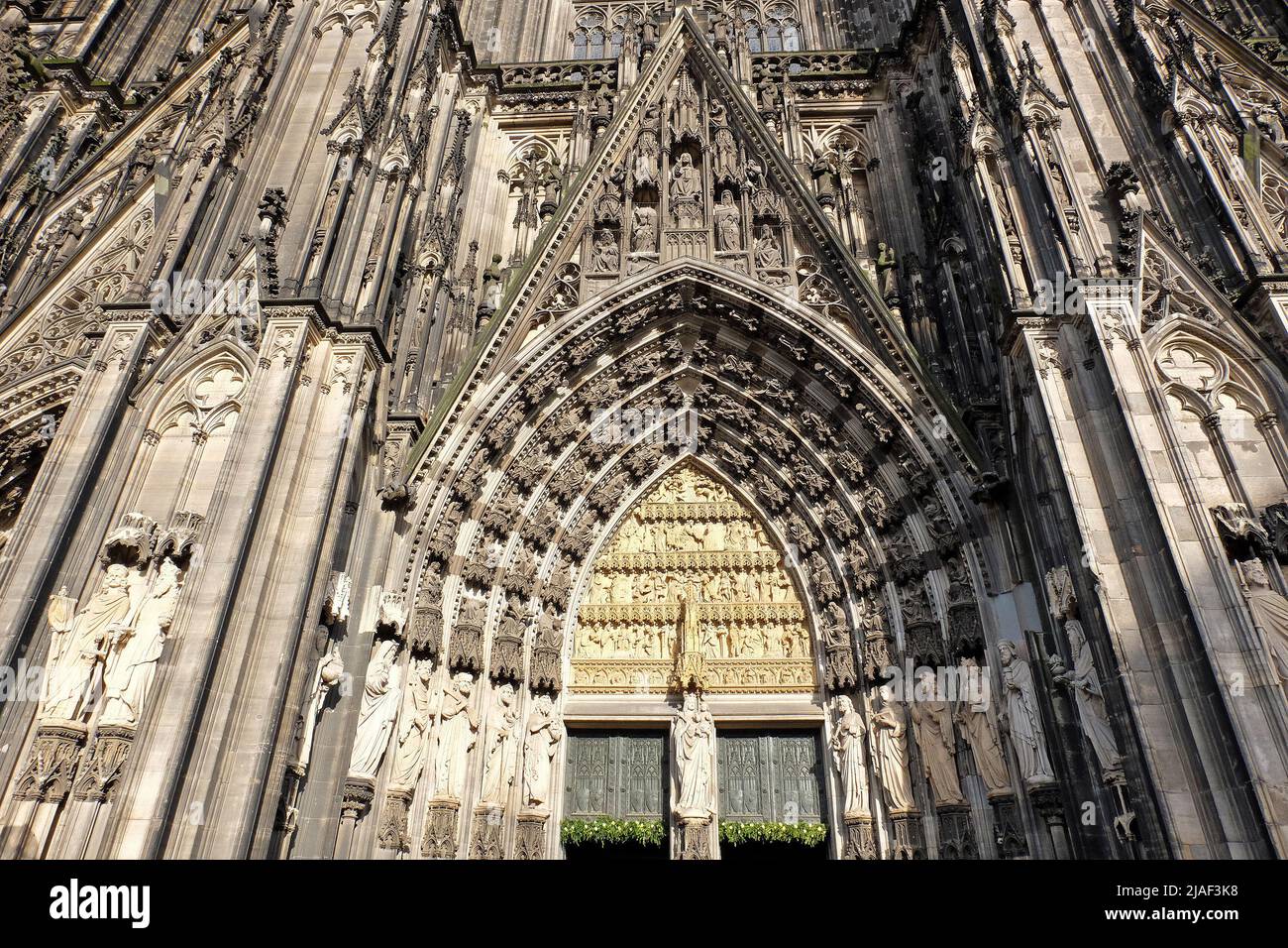 Exterior European design and architecture of Cologne Roman Catholic ...