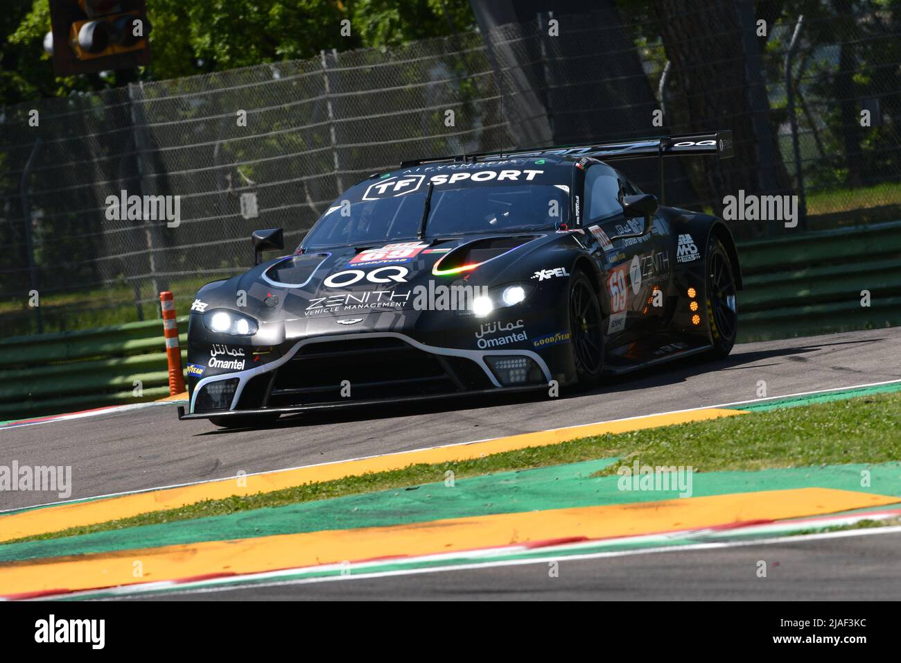 Imola, 12 May 2022: #69 Aston Martin Vantage AMR of OMAN RACING WITH TF ...