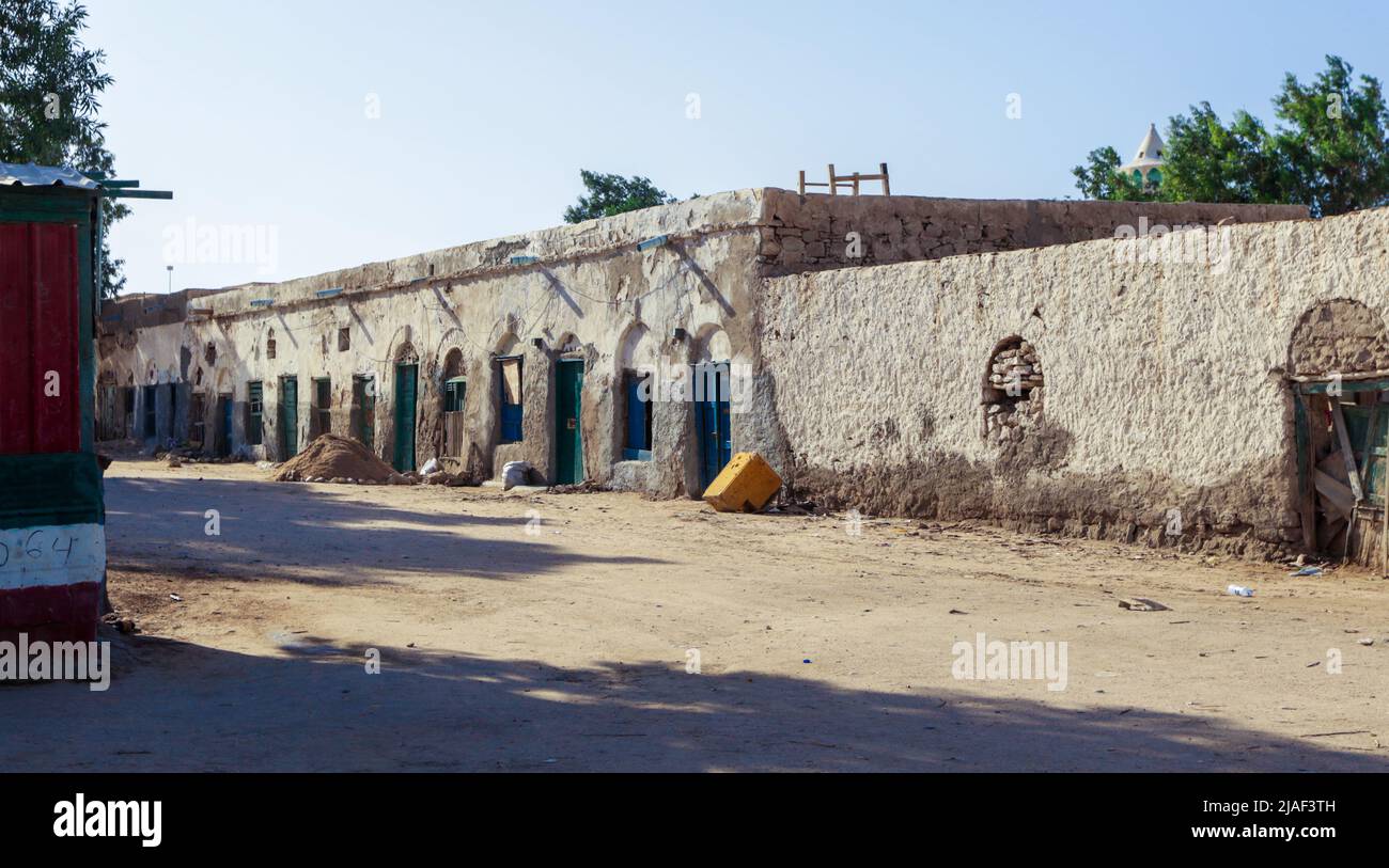 Interesting View to an Old and Ruined Somalian Houses and Building of ...