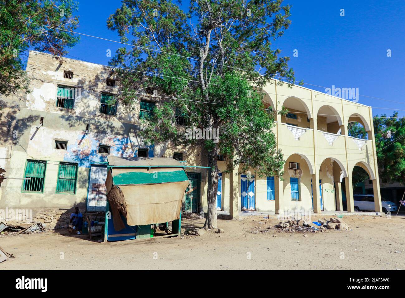 Interesting View to an Old and Ruined Somalian Houses and Building of ...