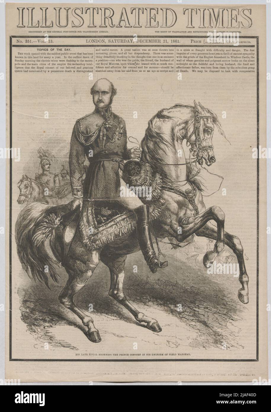 His late Royal Highness The Prince Consort in his Uniform of Field ...