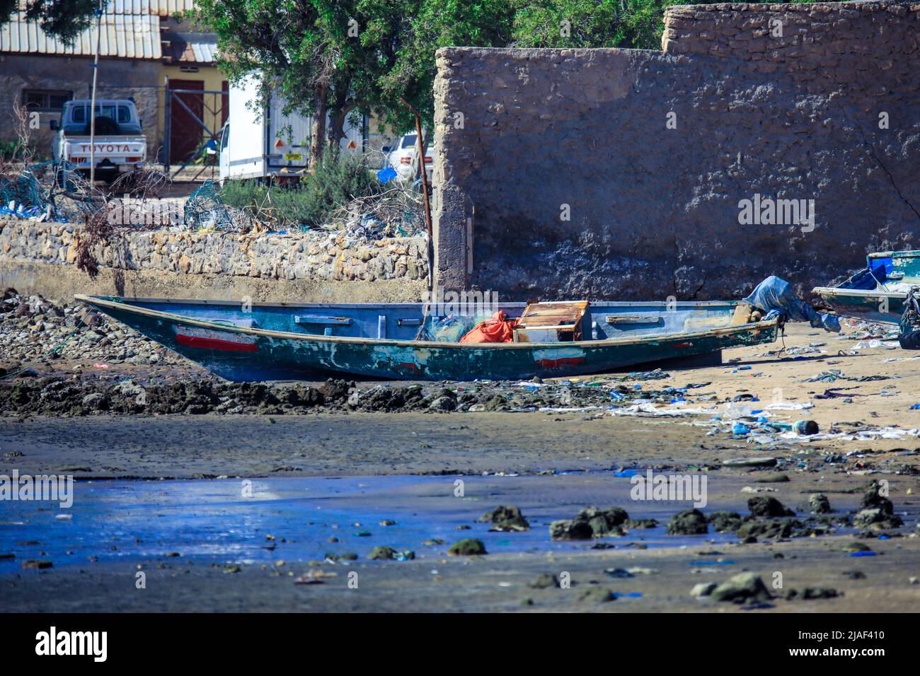 Old, Rusted and Colorful Fishing Boats and Ships in the Somalian ...