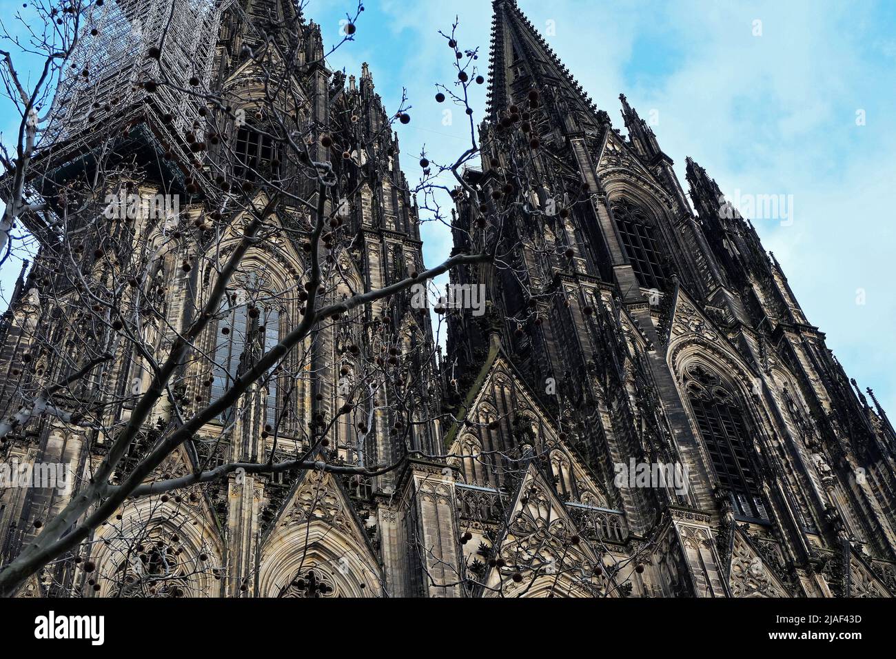 Exterior European design and architecture of Cologne Roman Catholic ...