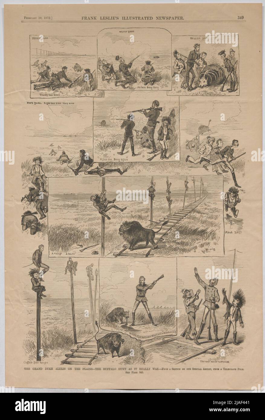 The Grand Duke Alexis on the Plains - The Buffalo Hunt as It Realy was ...