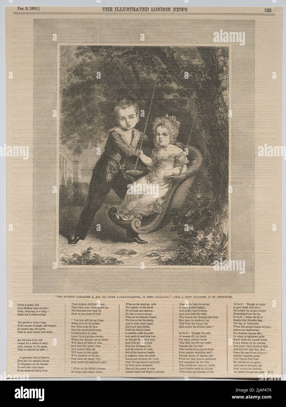 The Emperor Alexander II and his Sister Marie - Nicolaewna, in Their ...