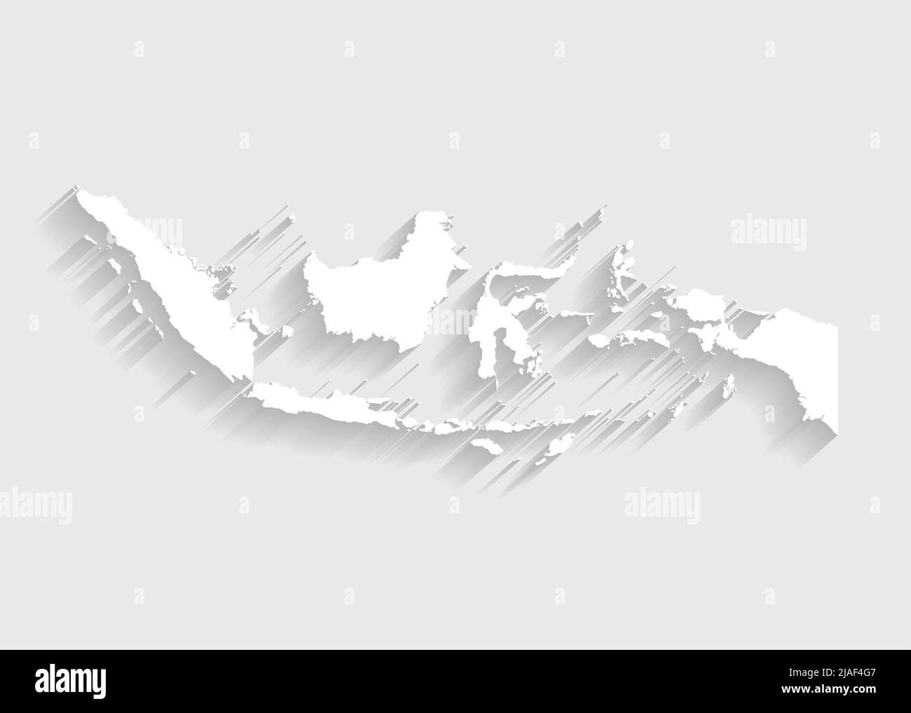 White Indonesia map on gray background, vector, illustration, eps 10 ...