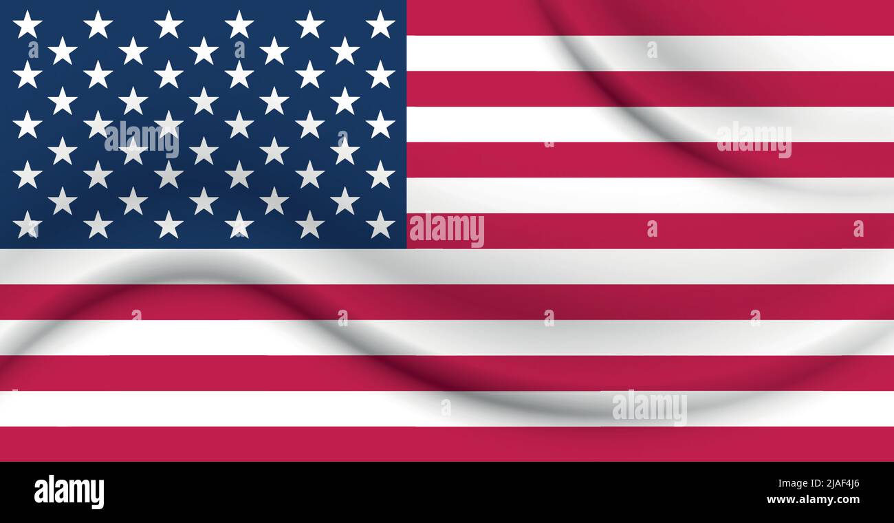 United States of America official crumpled developing flag - Vector ...