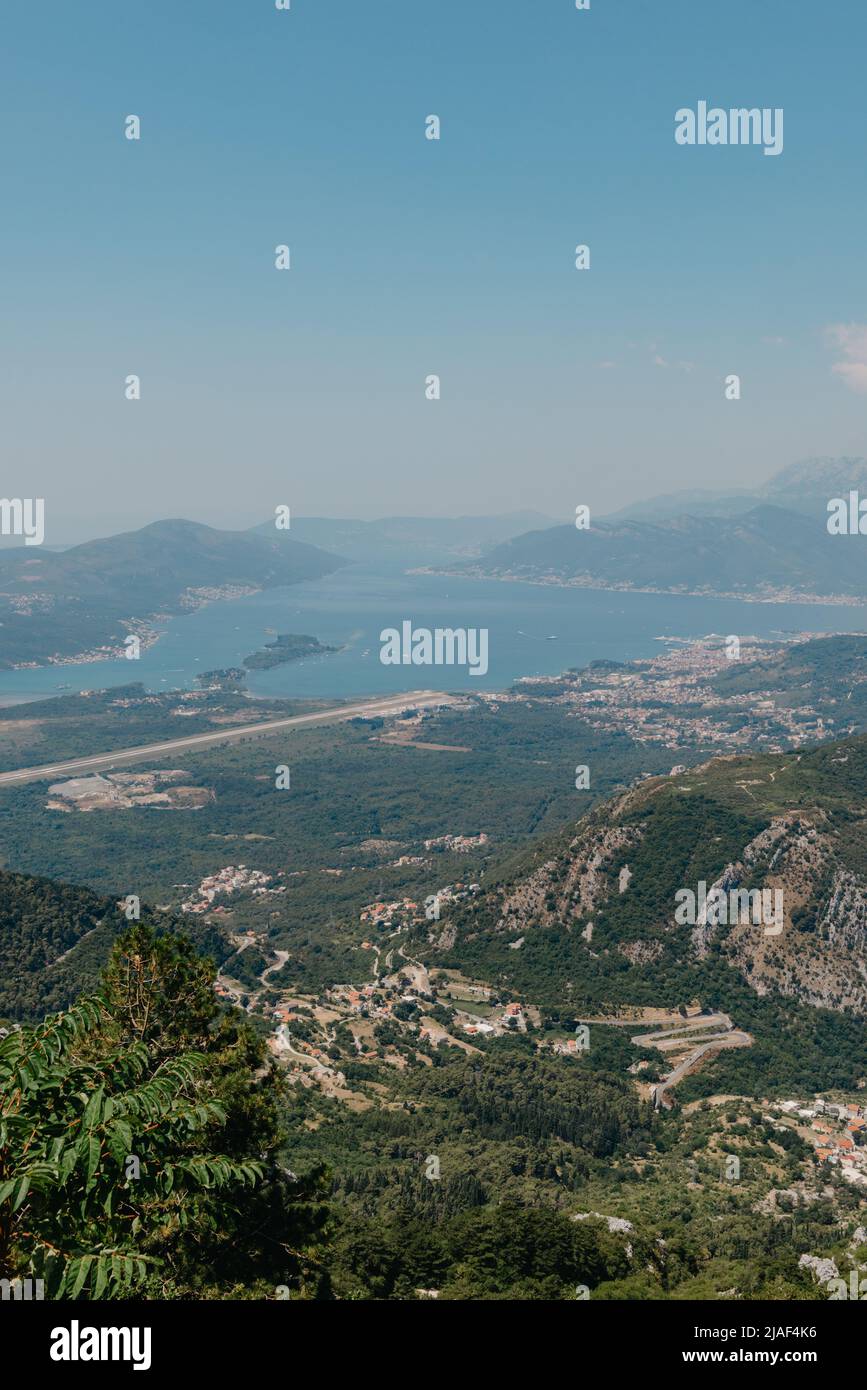 Beautiful nature mountains landscape. Kotor bay, Montenegro. Views of ...