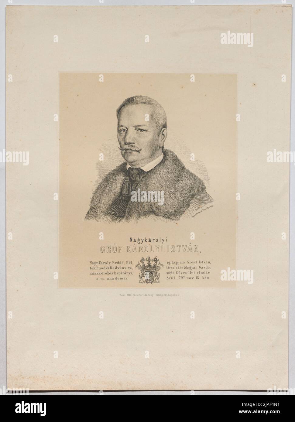 Count István Károlyi Károlyi Stock Photo - Alamy