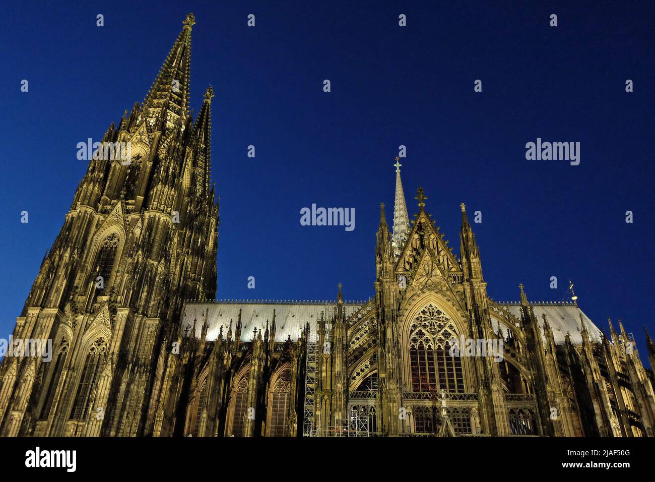 Exterior European design and architecture of Cologne Roman Catholic ...