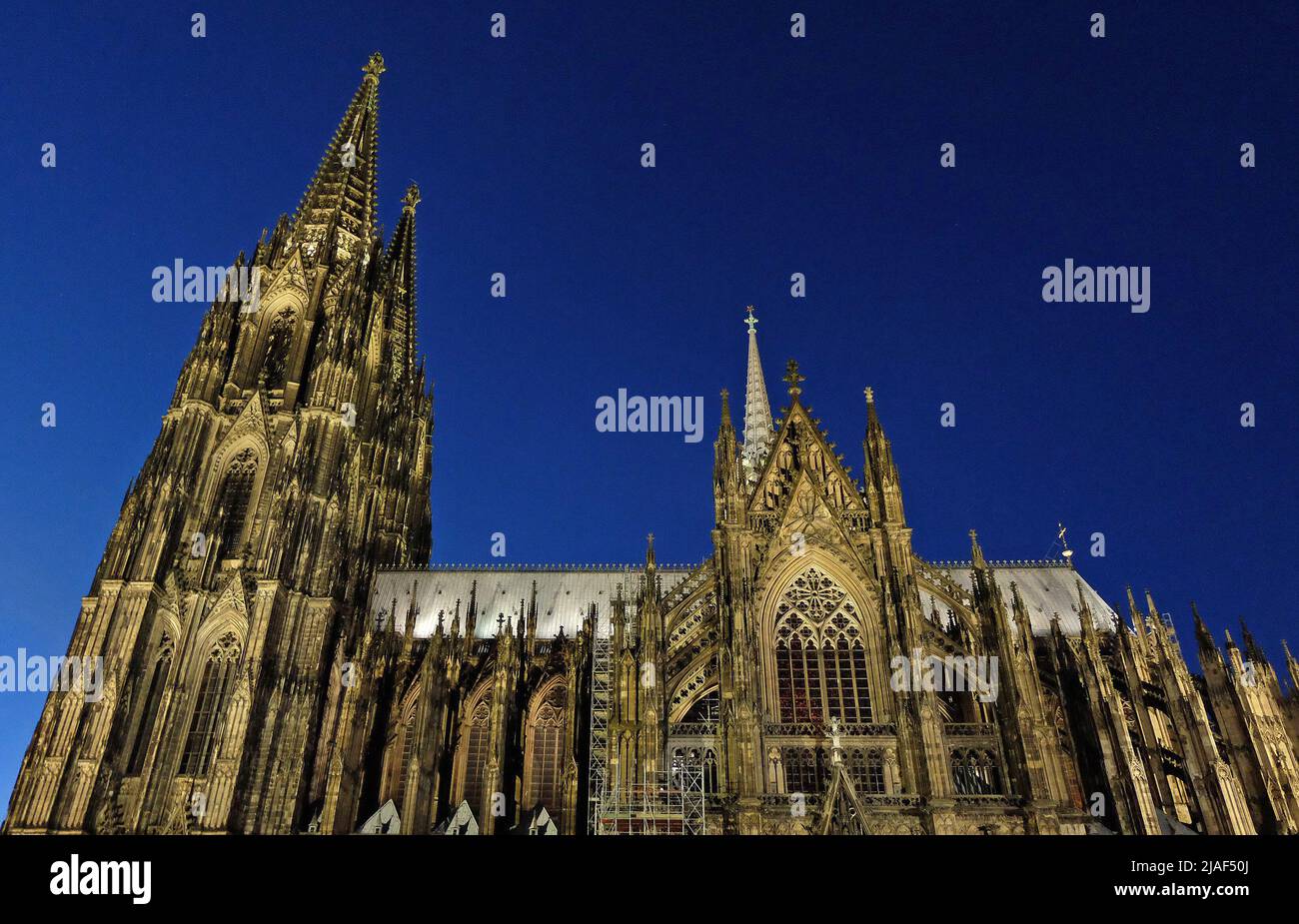 Exterior European design and architecture of Cologne Roman Catholic ...