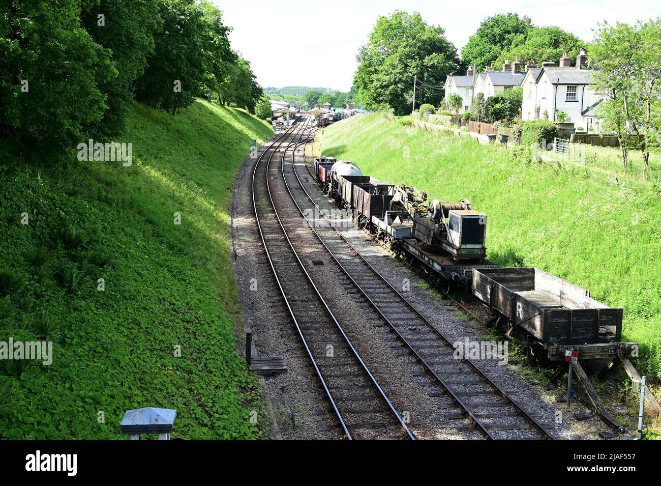 Longview of Horsted Keynes station Stock Photo - Alamy