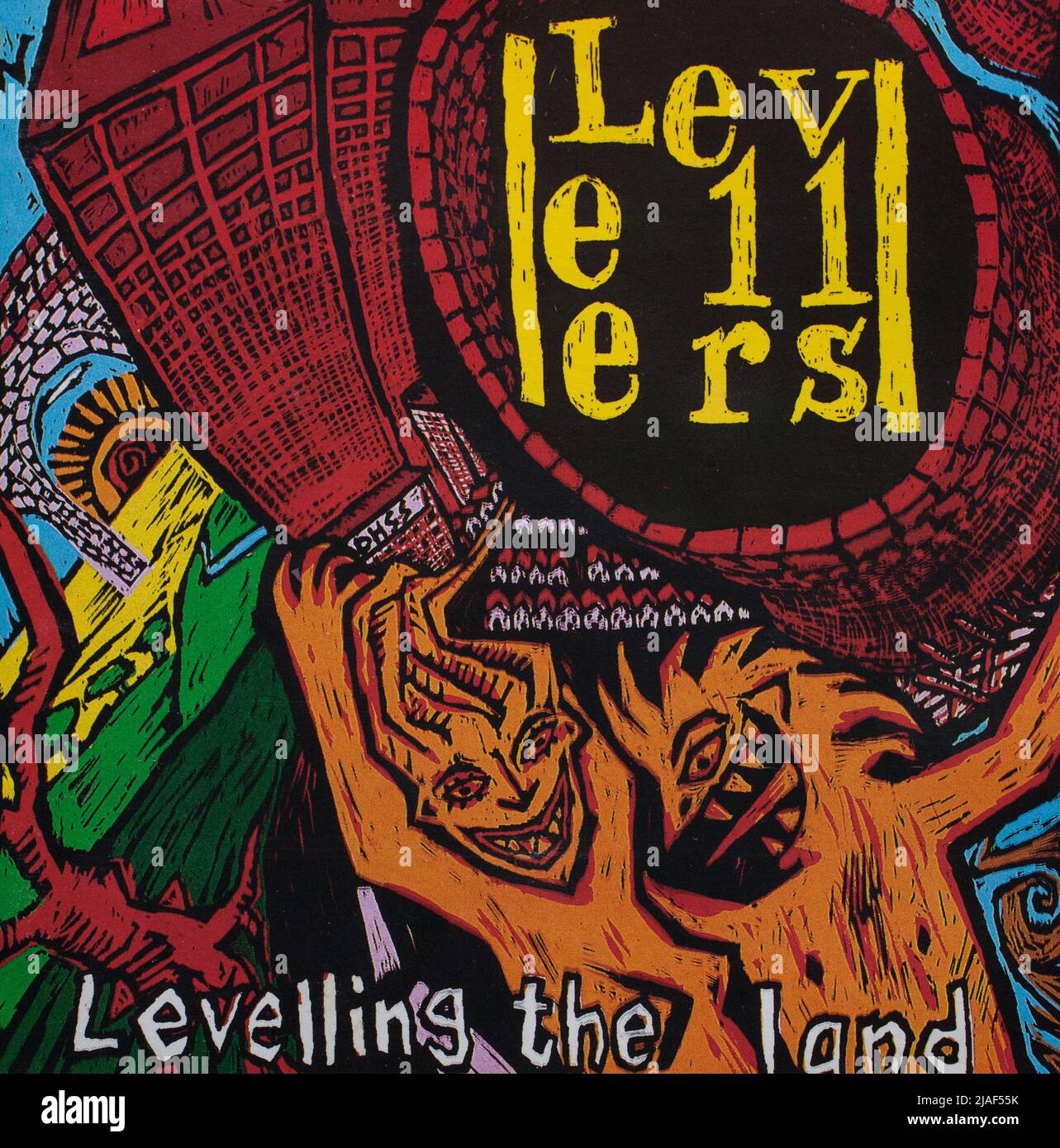 The cd album cover to, Levelling the land by The Levellers Stock Photo ...