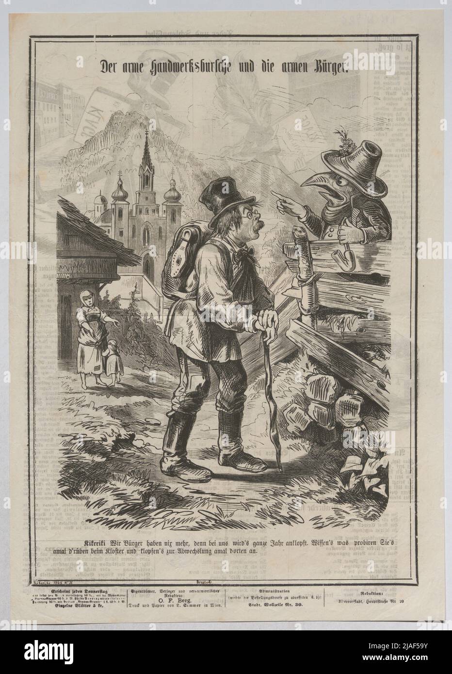 The poor craft boy and the poor citizens; Finance Minister Rudolf ...