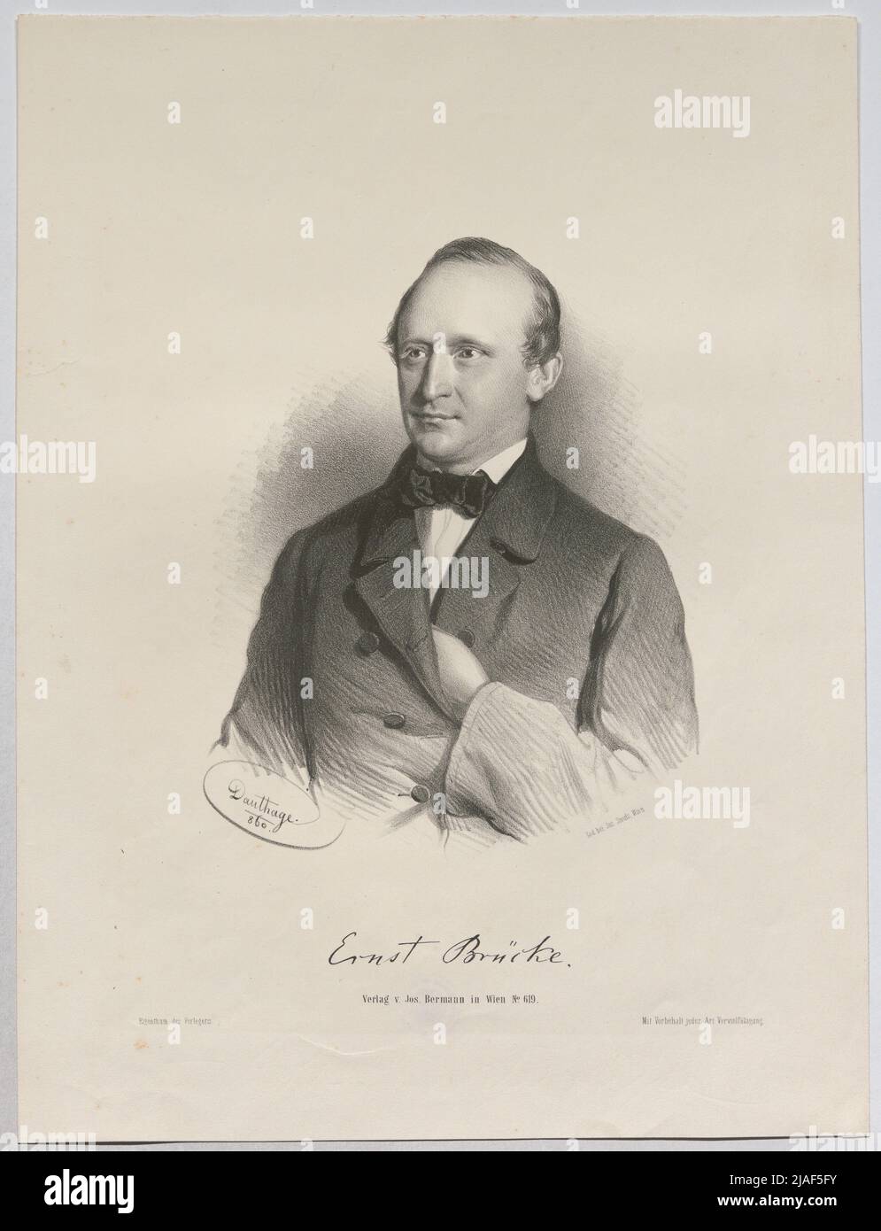 Ernst Brücke. Adolf Dauthage (1825-1883), Artist, Adolf Dauthage (1825 ...