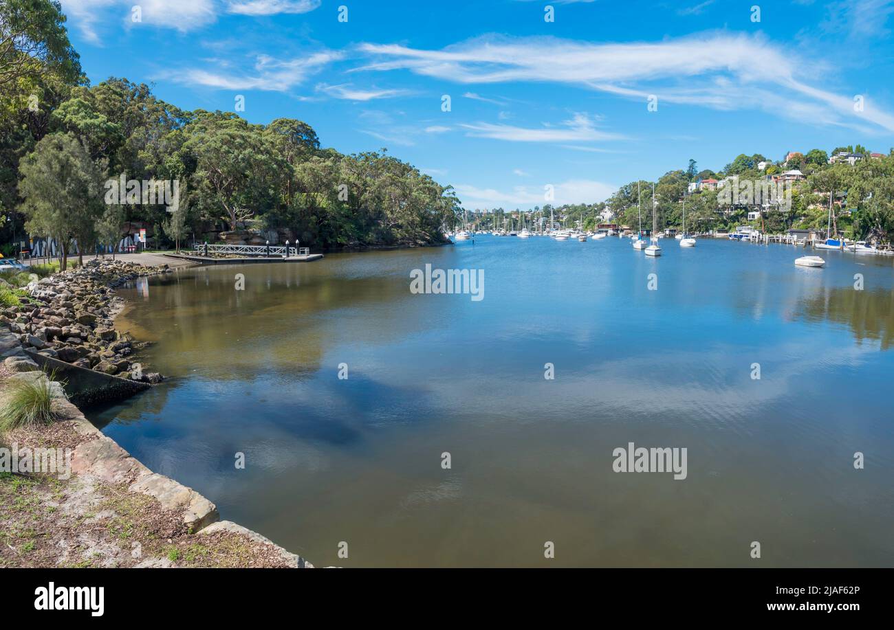 A panoramic image of the boat ramp and pontoon at Tunks Park and Middle ...