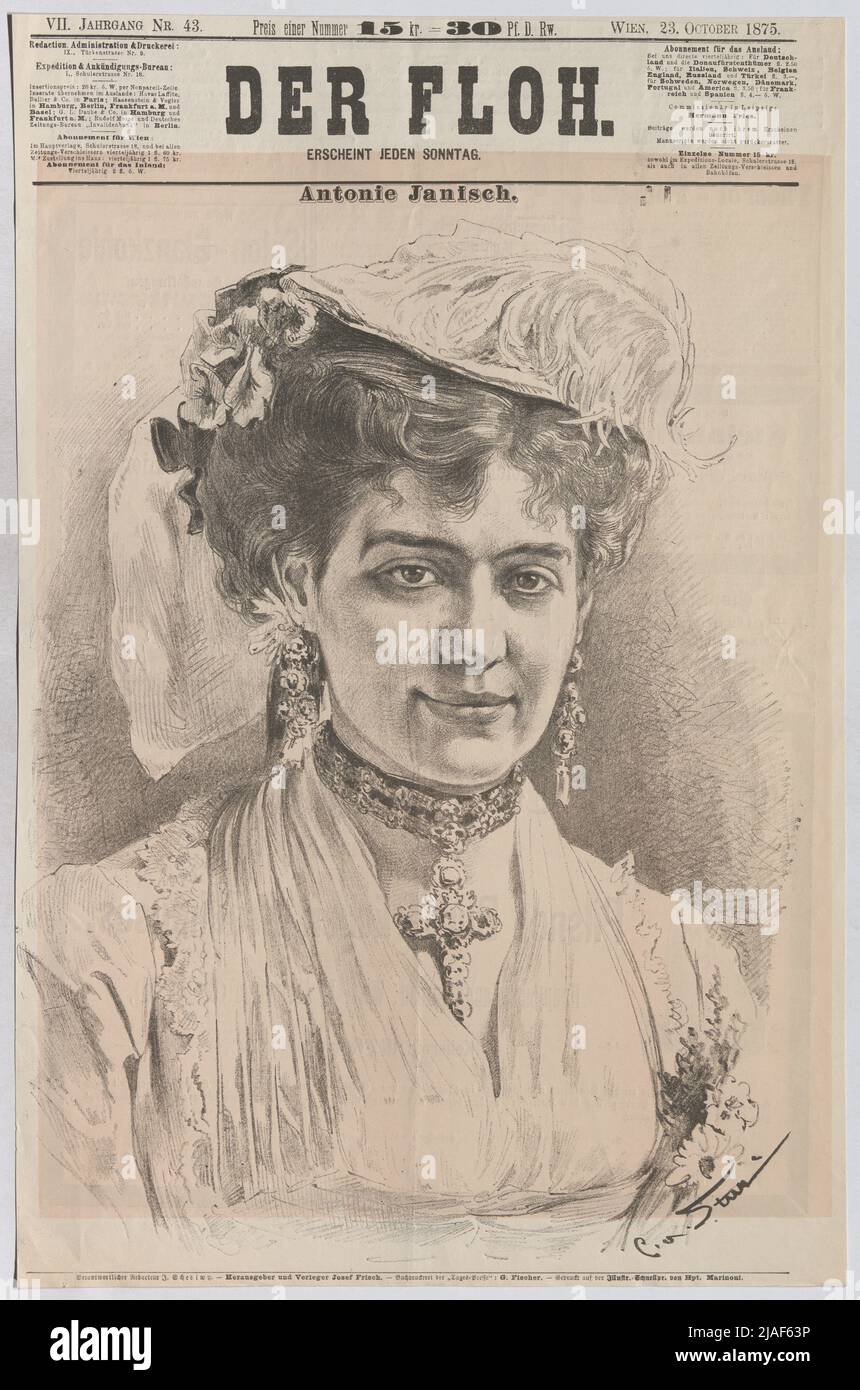 Antonie Janisch. ". Antonie Arco-Janisch, actress (title page of" Der Floh "). Carl von Stur ...