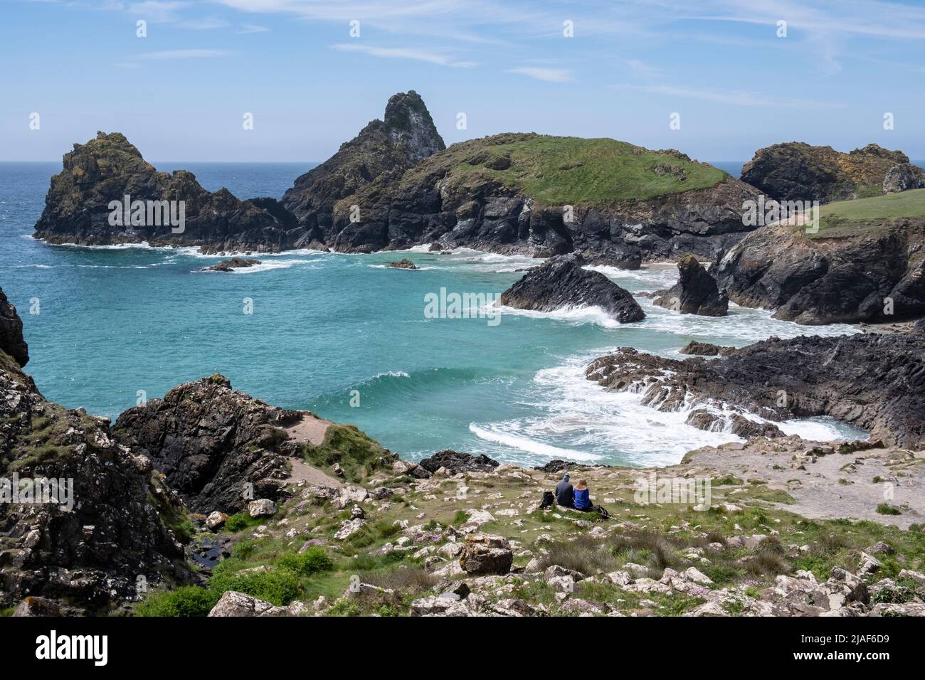 Spectacular scenery at Kynance Cove, Cornwall, England Stock Photo - Alamy