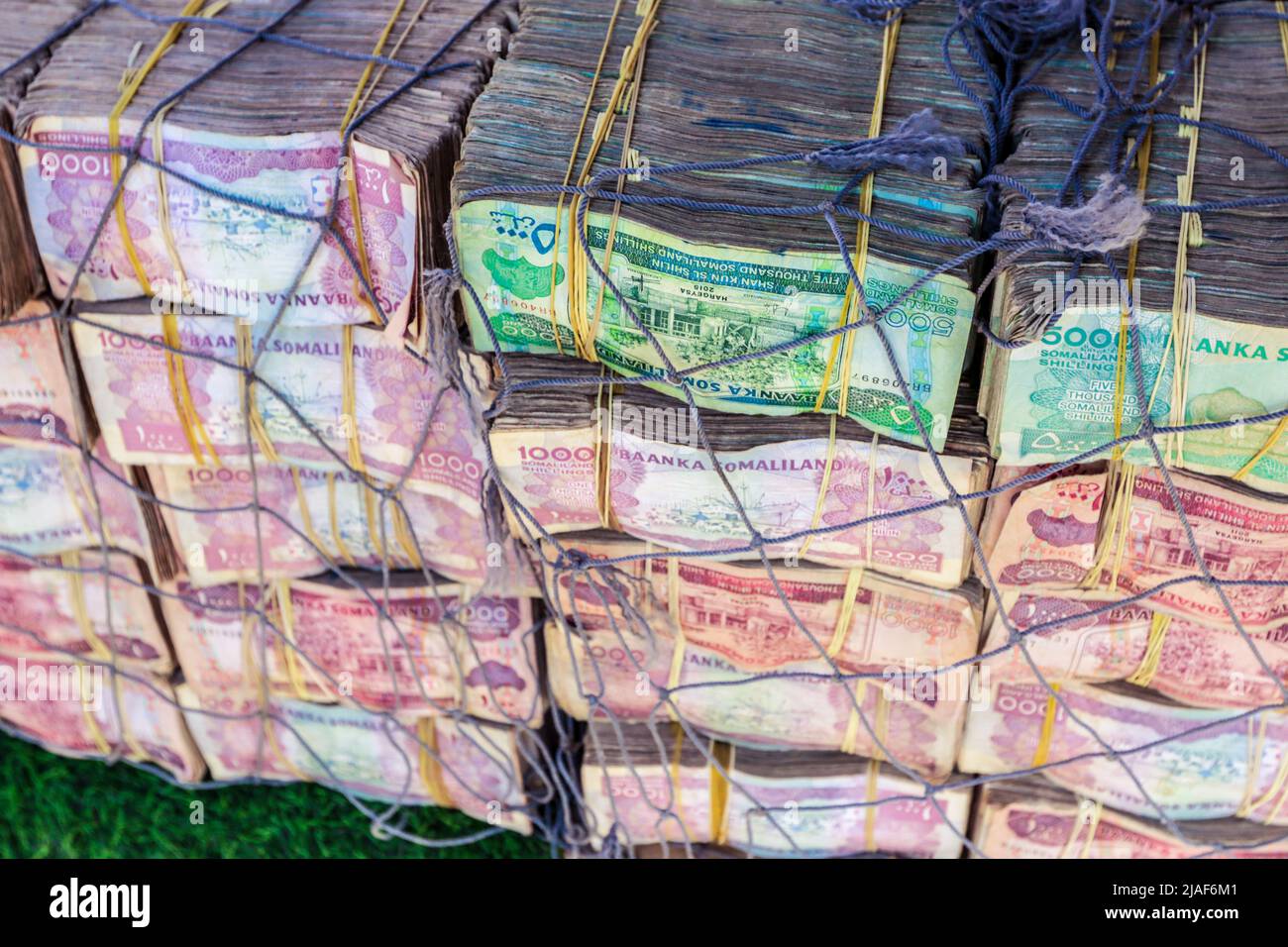 Boxes of Colorful Money selling on the Street Stock Photo - Alamy