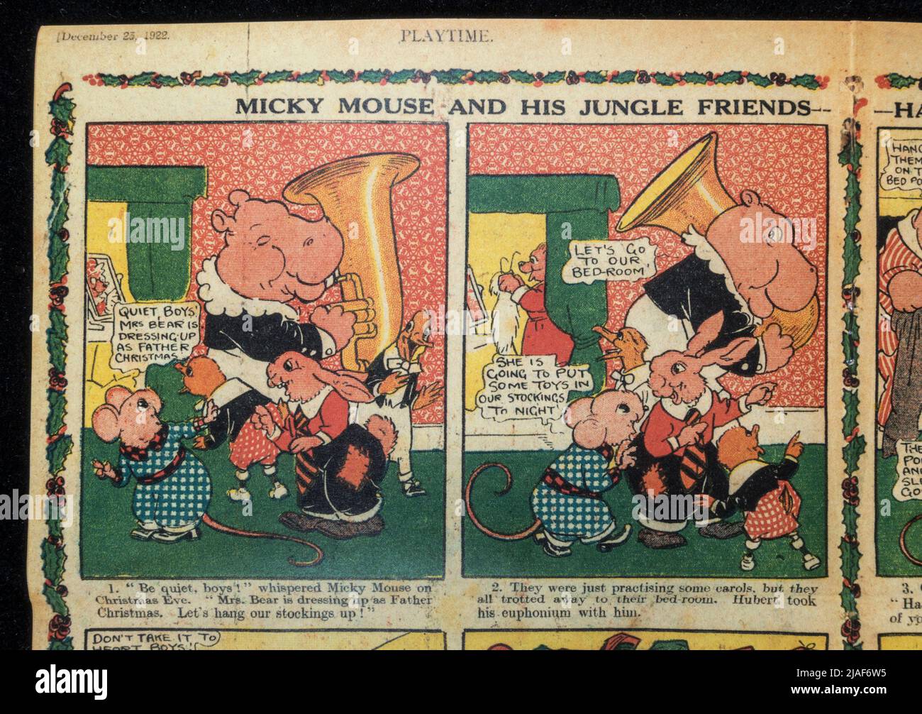 Micky mouse inside the playtime magazine comic christmas edition hi-res ...