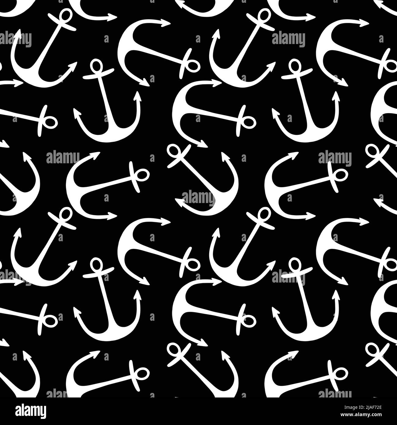 Summer seamless cartoon fish hook pattern for fabrics and textiles and ...