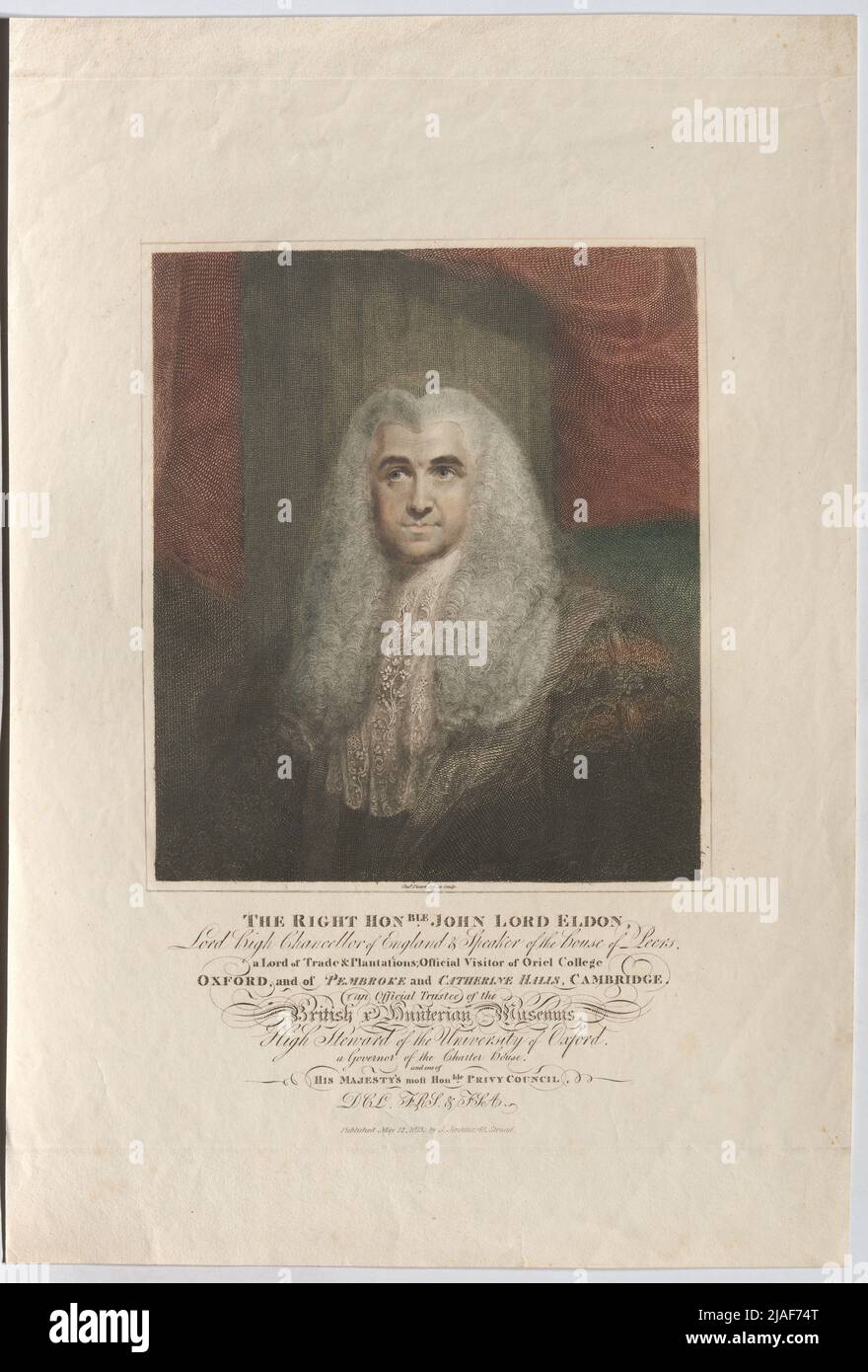 THE RIGHT HONBLE. JOHN LORD ELDON, Lord High Chacellor of England ...