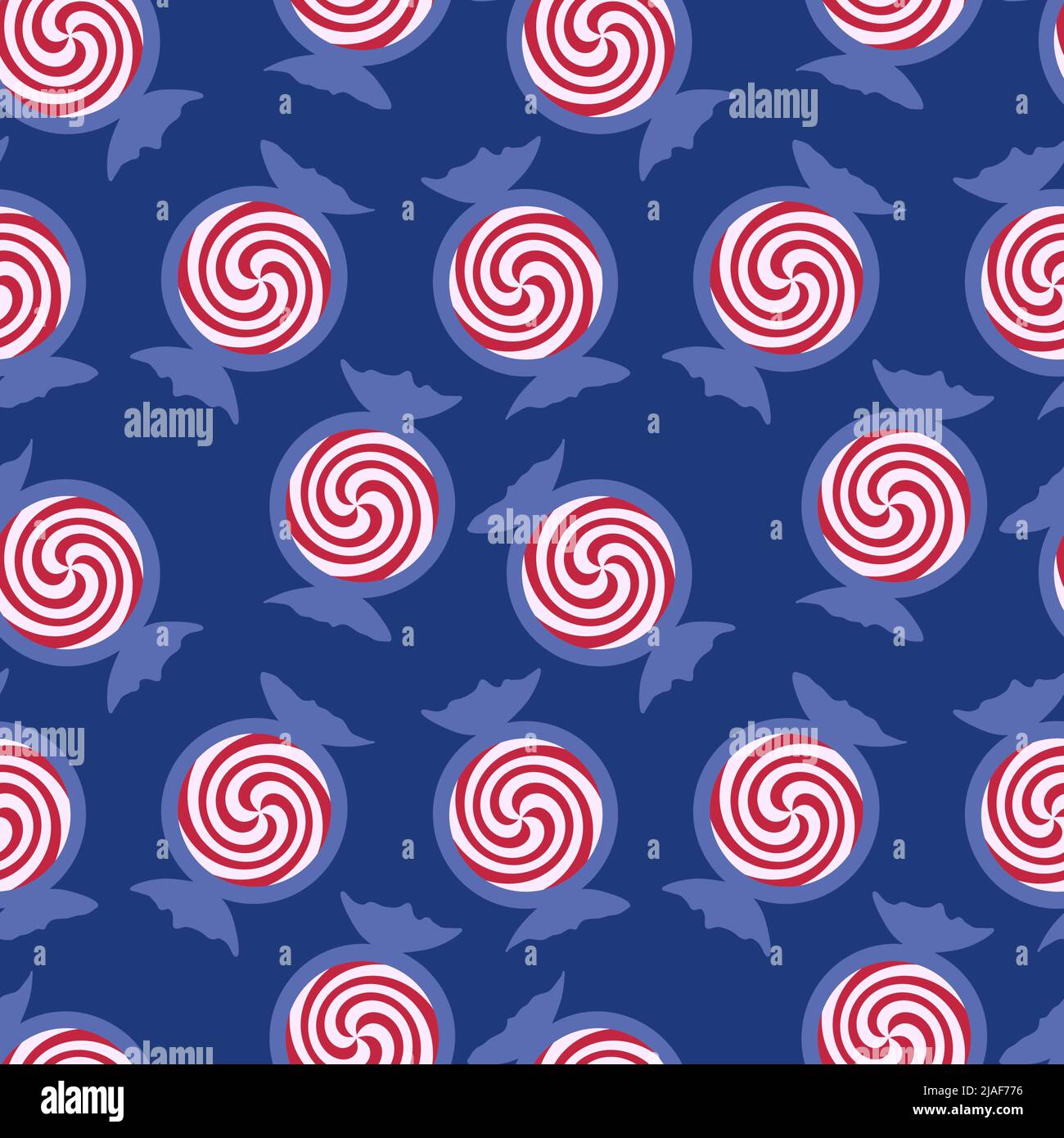 Winter kids seamless peppermint lollipop pattern for fabrics and ...
