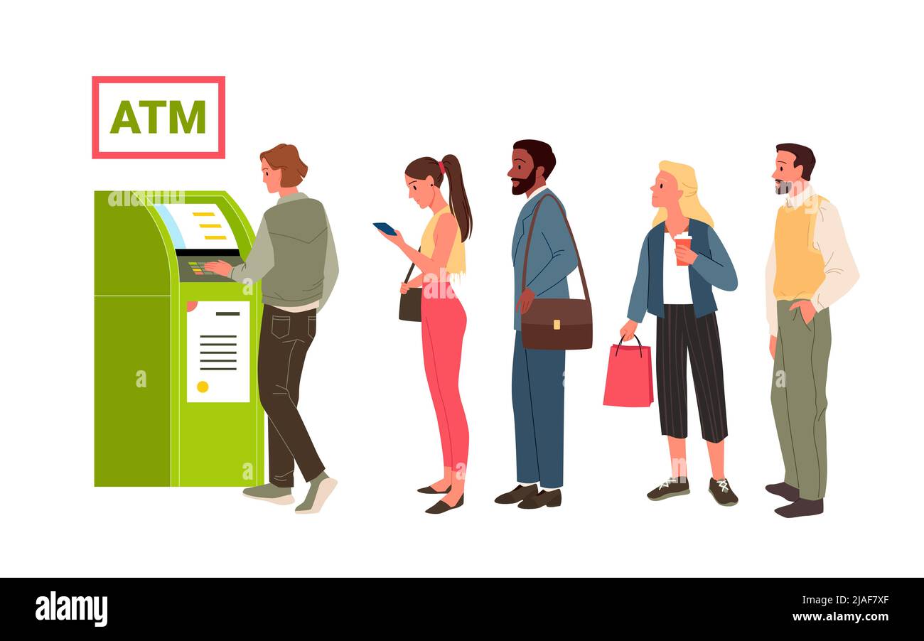 Automatic queue machine Cut Out Stock Images & Pictures - Alamy