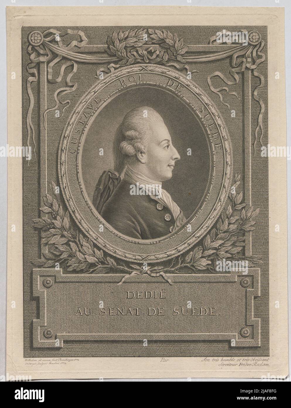 Gustave Roi de Suede. ". King Gustav III of Sweden. Daniel Berger (1744 ...