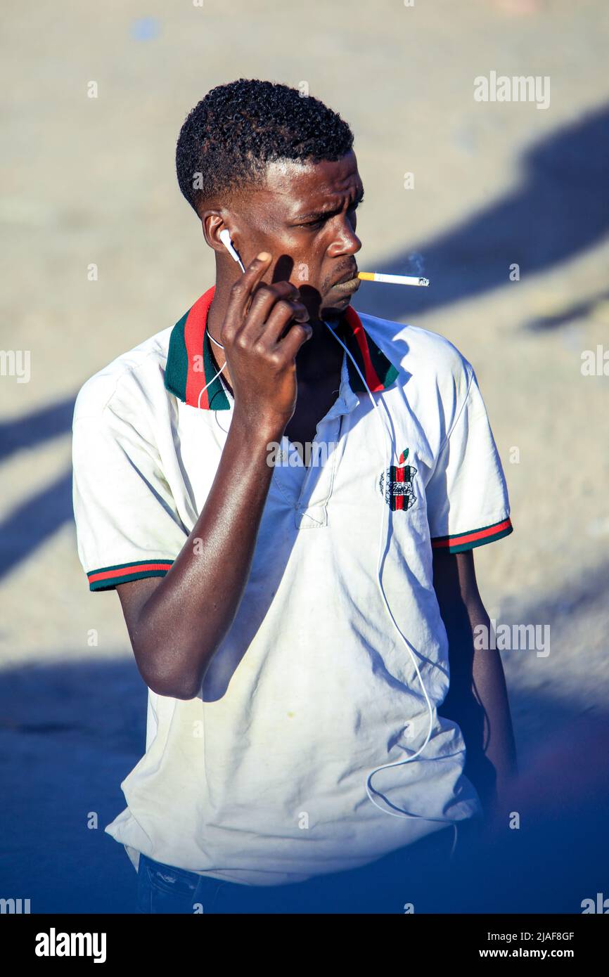 Local Man in the Traditional Clothes on the Capital Streets Stock Photo ...