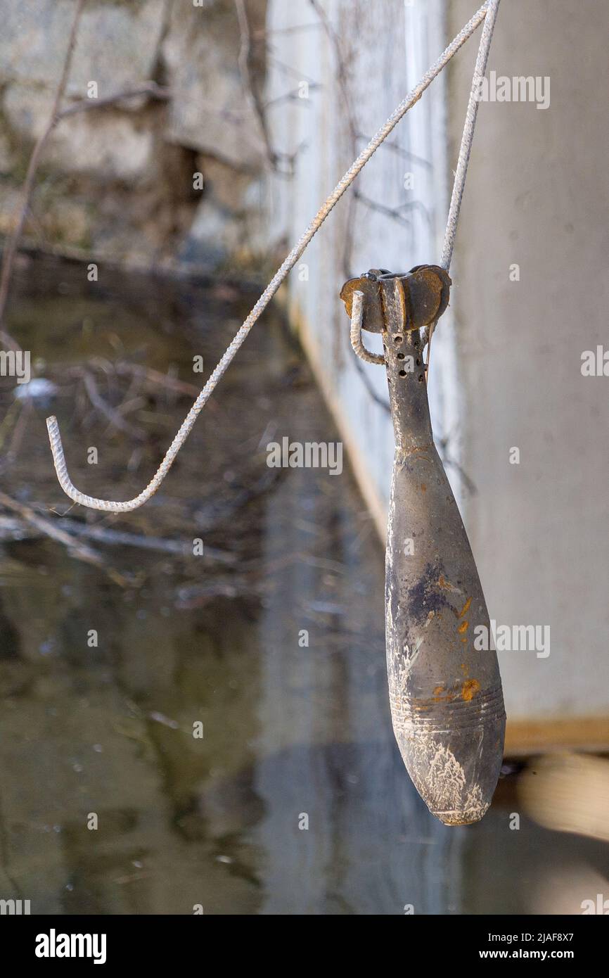 The territory of the house is mined. Demining by troops of the ...