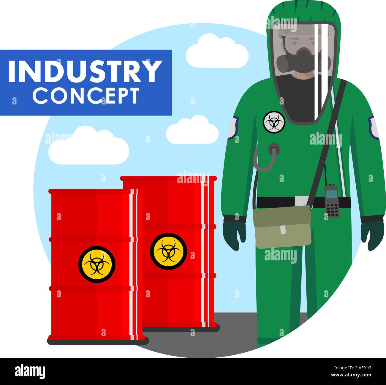 Danger hazardous waste in Stock Vector Images - Alamy