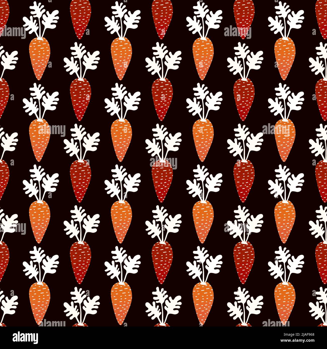 Vegetable seamless cartoon carrot pattern for fabrics and packaging and ...
