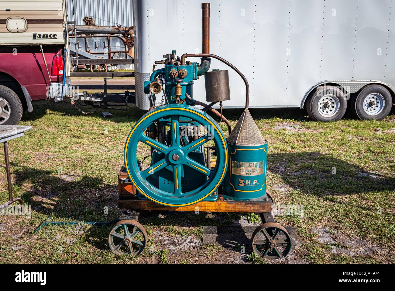 Fort Meade, FL - February 23, 2022: 1901 3hp Frisco Standard Stationary ...