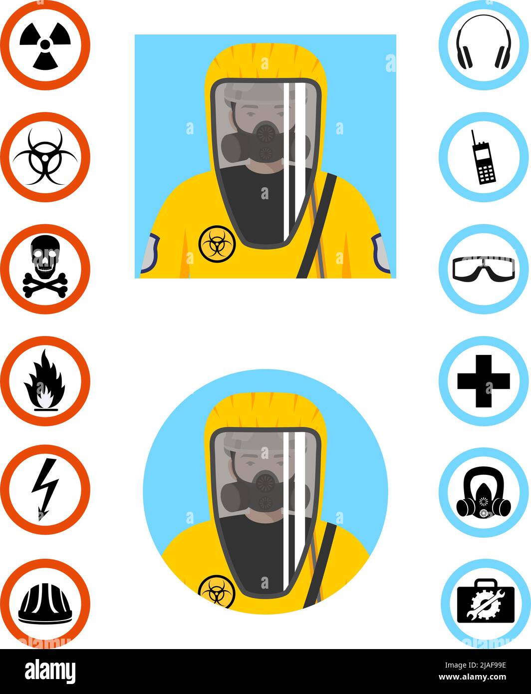 Hazard hazardous profession Stock Vector Images - Alamy