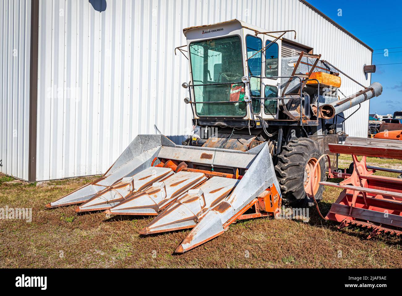 Fort Meade, FL - February 23, 2022: 1968 Allis-Chalmers Gleaner F ...
