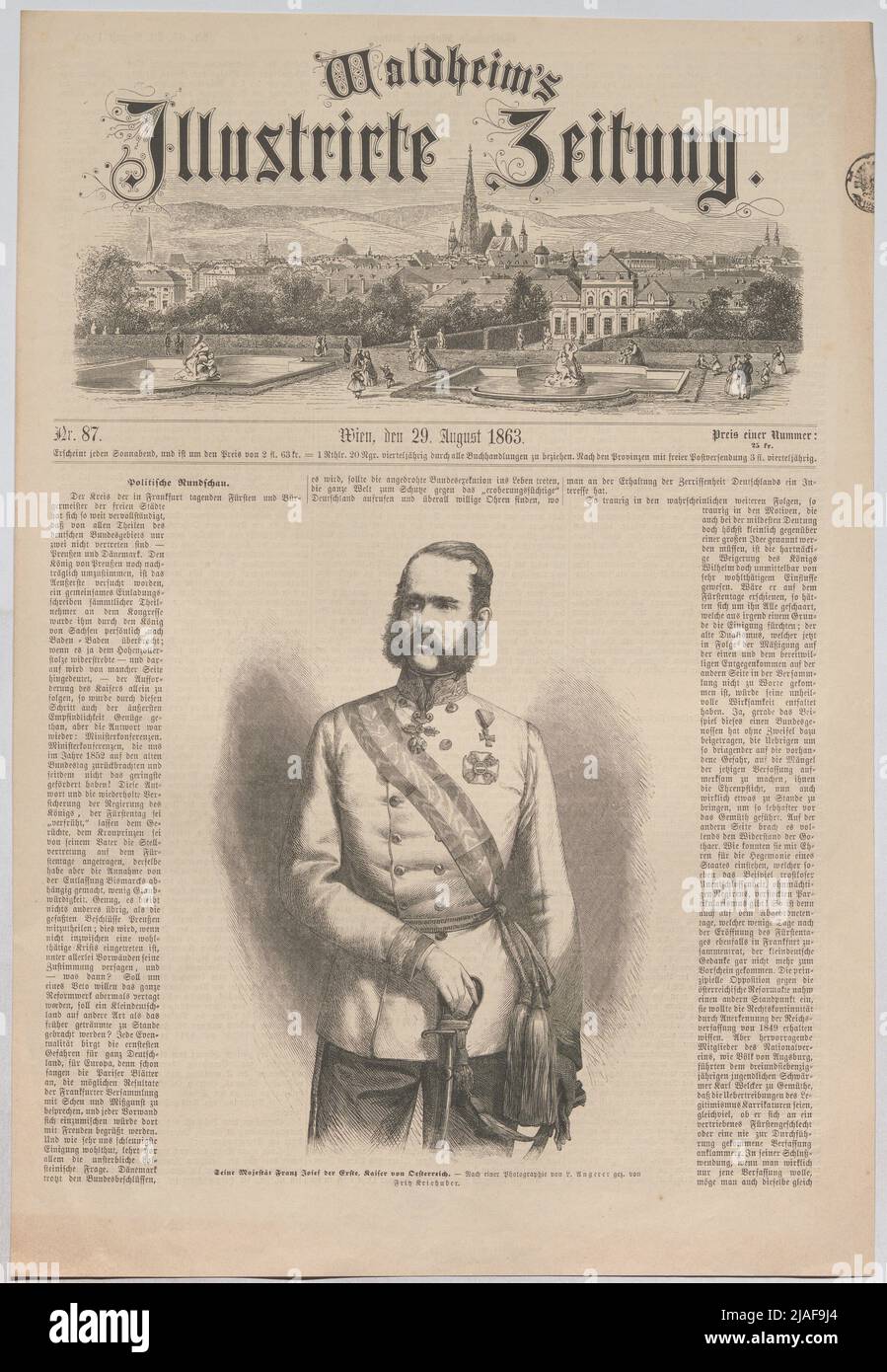 His majesty Franz Josef the first, emperor of Austria Stock Photo - Alamy