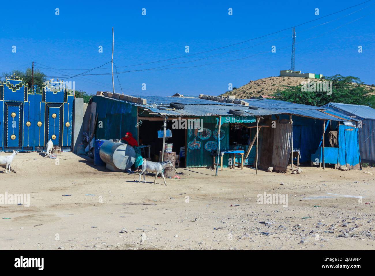 City scape View of the Poor Area of the Capital Streets Stock Photo - Alamy