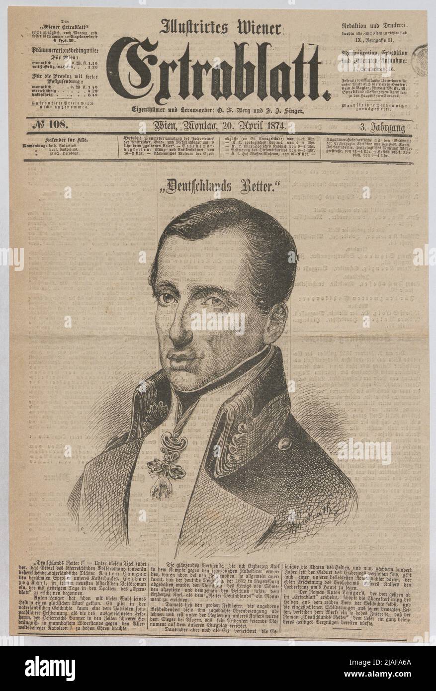 "Germany's savior." ". Karl, Archduke of Austria," Germany's savior ...