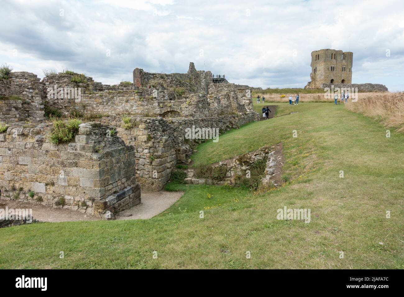 Part of King John's Chamber block in the grounds of Scarborough Castle ...